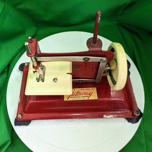 Antique - Child -sewing Machine- Red- Gateway -chicago- USA -toy ...