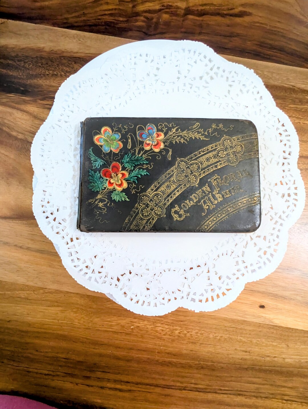 Rare- Antique- Autograph- Book- Illinois - Ephemera- 1880- Art Nouveau ...