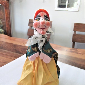 Vintage Doll Puppet Witch Grandma Handmade Artist Hand - Etsy