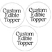 Personalised Logo Edible Cupcake Toppers: Business Branding Birthday ...