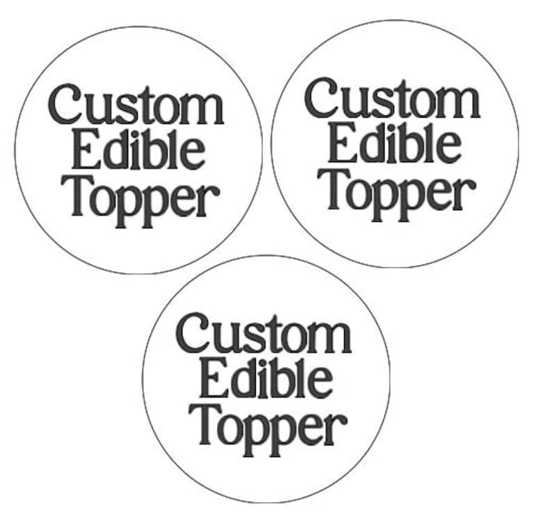 Personalised Logo Edible Cupcake Toppers: Business Branding Birthday ...