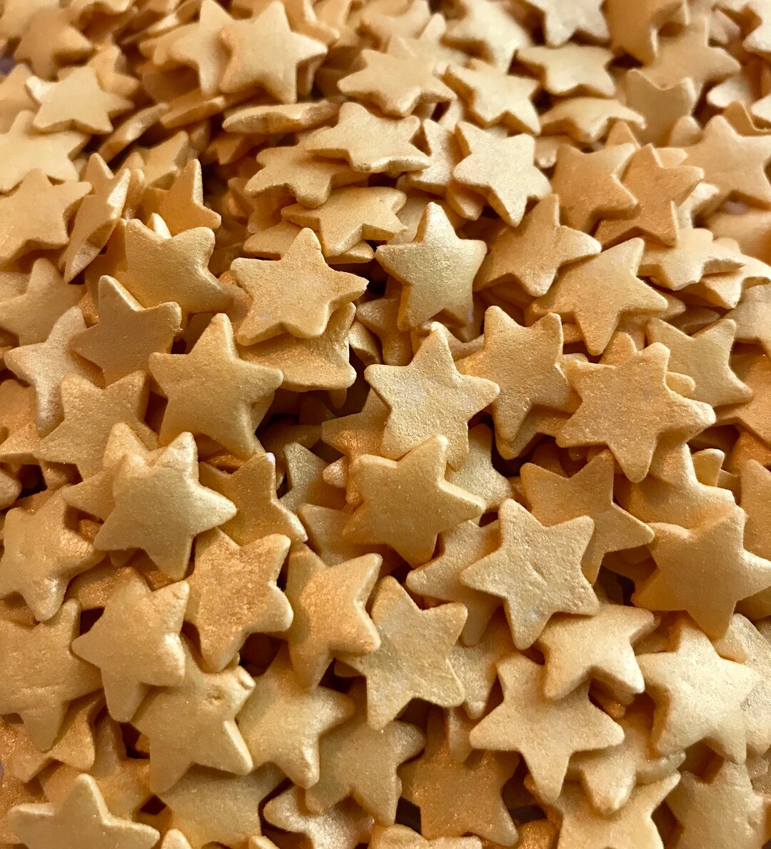 Large Gold Glimmer Star Sprinkles Edible Cake Decorations - Etsy