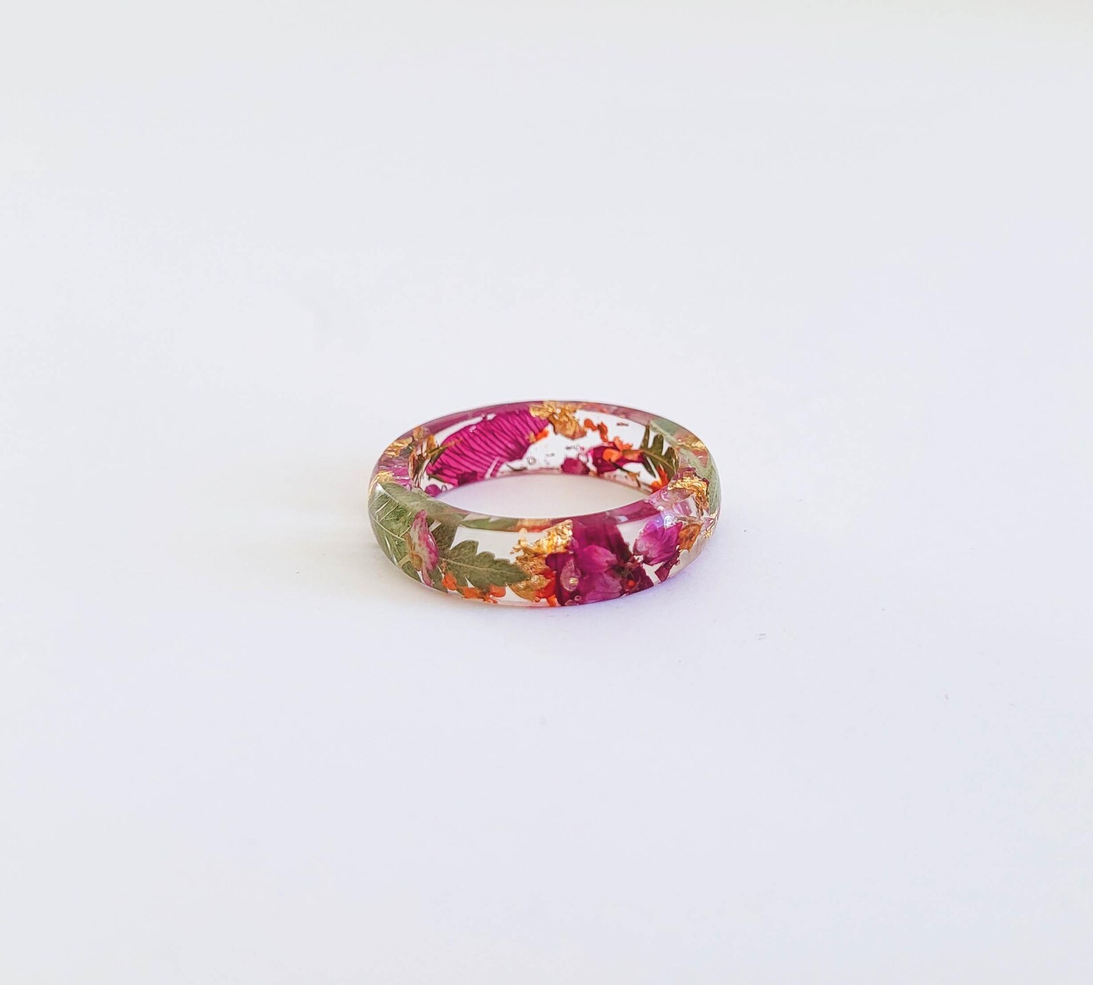 Resin Ring, Pressed Flower Ring, Handmade Gift for Her, Birthday Gift ...