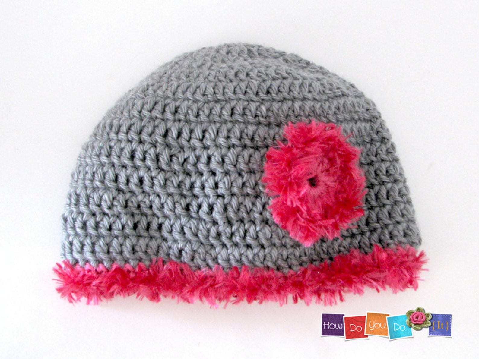 Instant Download Crochet Pattern, Girls Crochet Hat Pattern, PDF ...