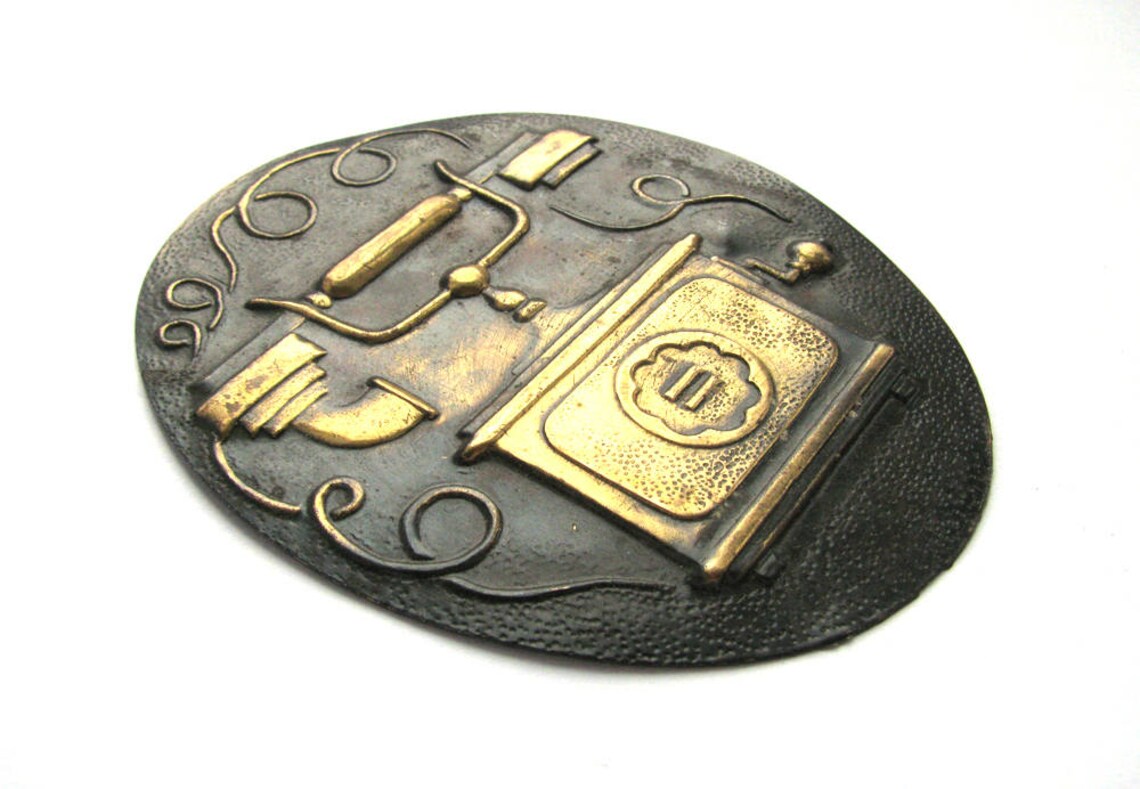 Retro Telephone Plate, Vintage Metal Plate, Home Decor, USSR, 1970s - Etsy