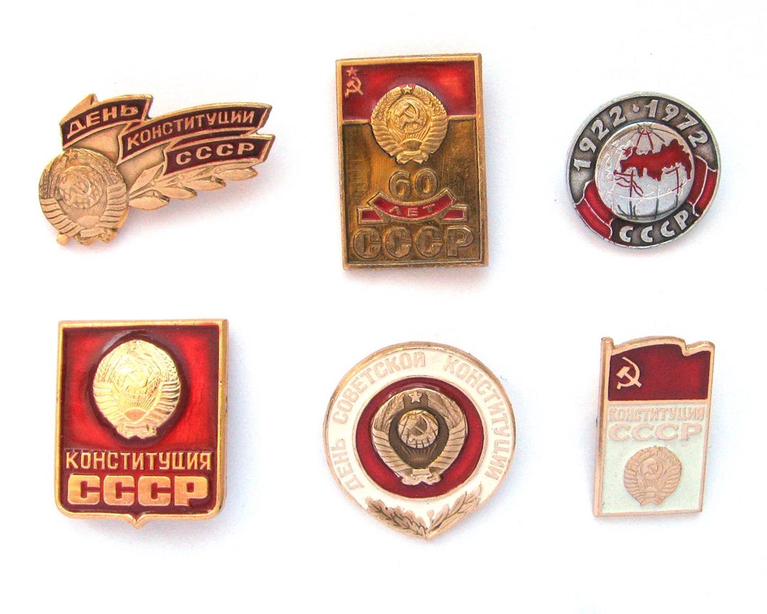Constitution Day Pin, Badge, Pick From Set, Lenin Pin, Communism, 50 ...