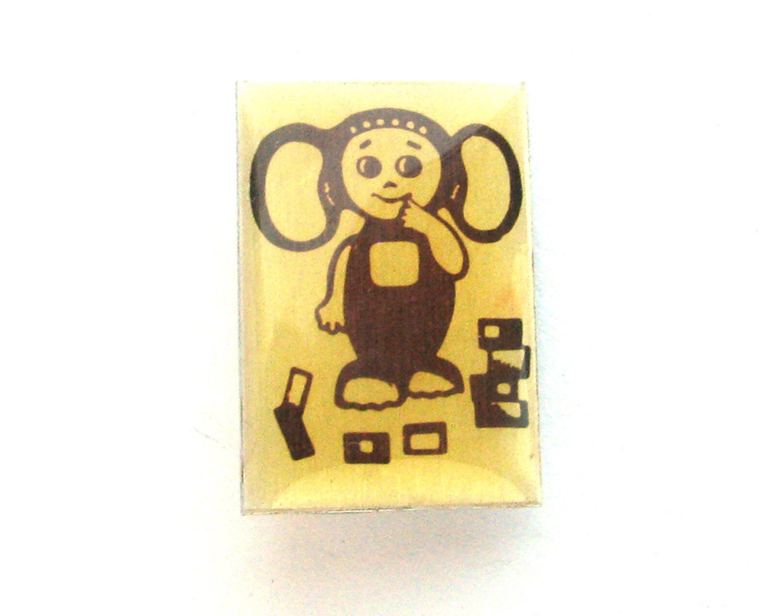 Cheburashka Badge Cartoon Character Vintage Collectible - Etsy