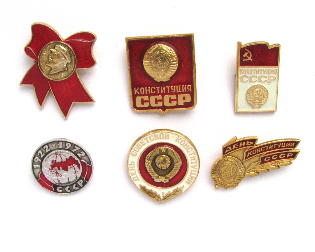 Constitution Day Pin, Badge, Pick From Set, Lenin Pin, Communism, 50 ...