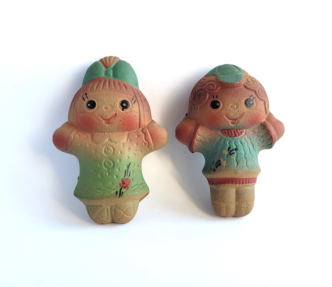 Girl, Boy, Rare Rubber Squeak Doll, Ukrainian Vintage Toy, Old Doll ...