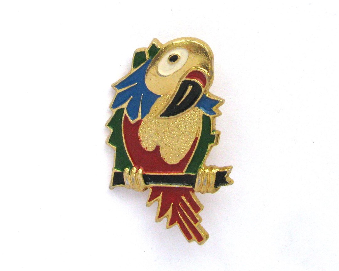 Parrot, Bird, Soviet Badge, Vintage Collectible Badge, Soviet Vintage ...