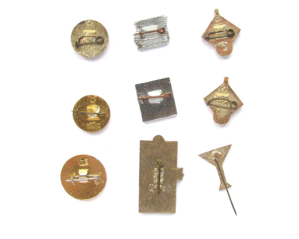 Musical Instrument Pins, Badge, Pick From Set, Vintage Badge, Theater ...