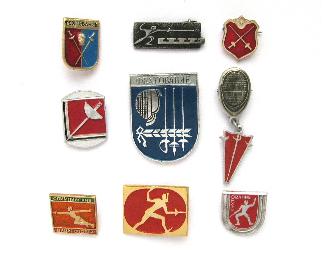 Fencing Pins, Sport Pins, Pick From Set, Soviet Badge, Rapier, Sword ...