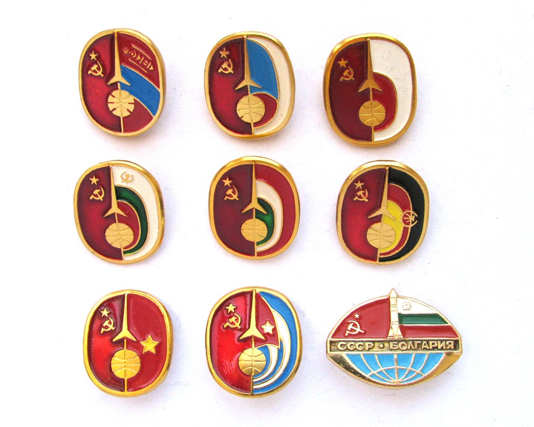 Soviet Space Pin, Badges, Pick From Set, Cosmos, Interkosmos Pin ...
