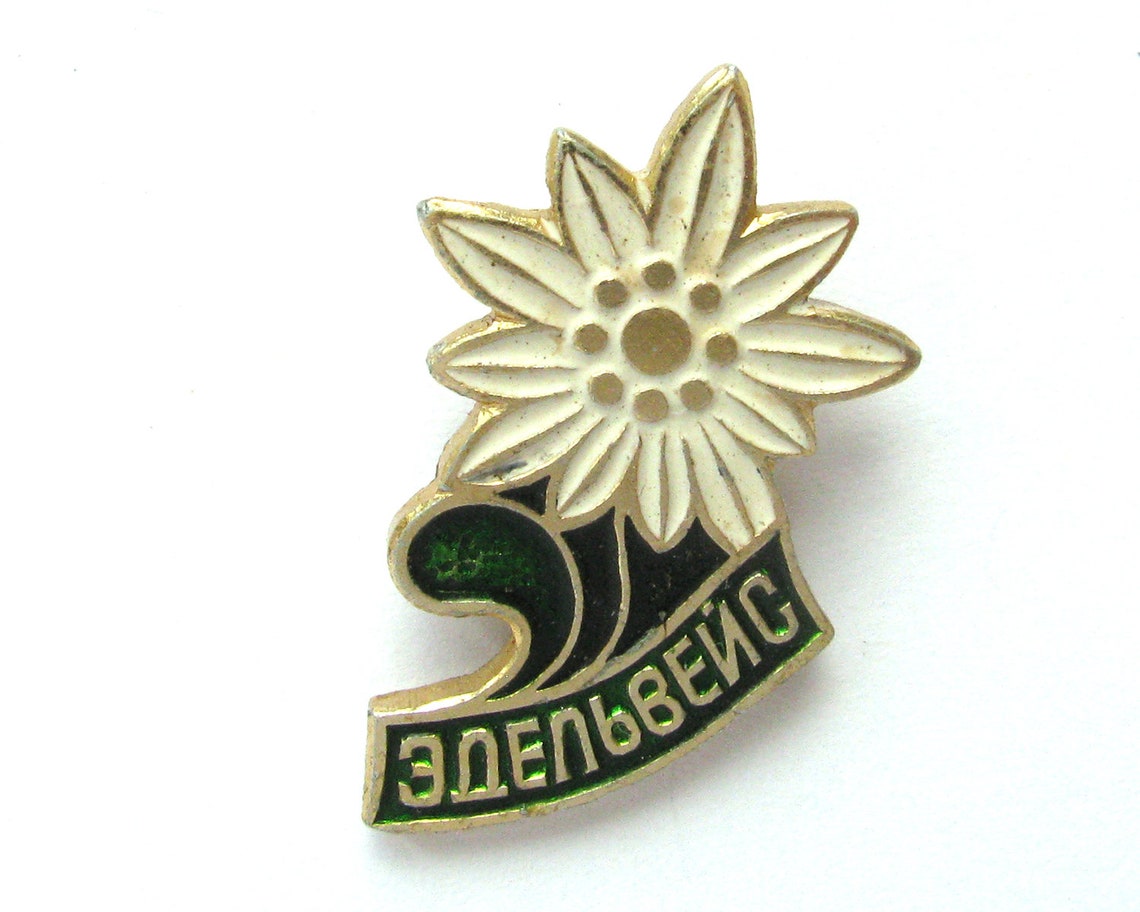 Edelweiss Pin, Flower Pin, Soviet Badge, Pick From Set, Flora, Vintage ...