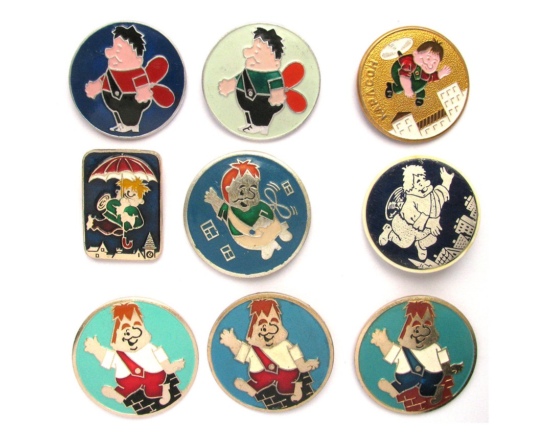 Karlsson Pins, Cartoon Character, Pick From Set, Children's Badges ...