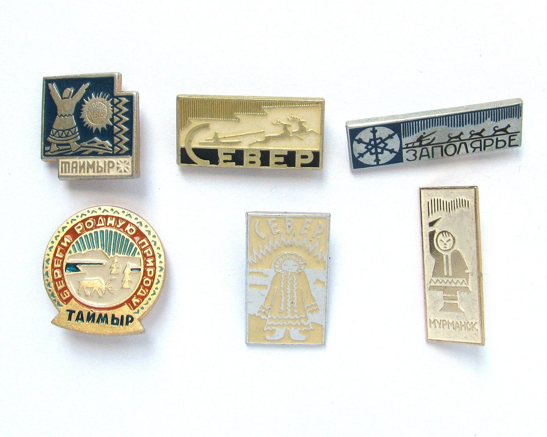 Reindeer Pin, North Pins, Soviet Vintage Badges, Pick Your Pin, Siberia ...