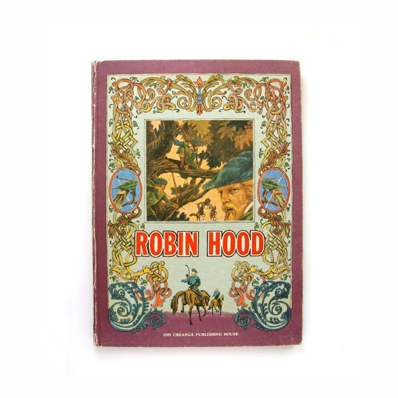 Robin Hood Big vintage children's book 9 x 13 inch | Etsy