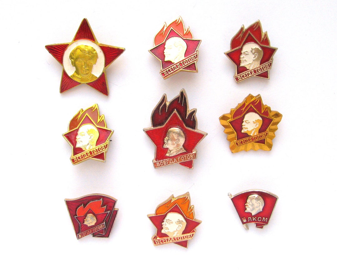 Soviet Badges, Pick From Set, Communism, Lenin, Party, Red Flag ...