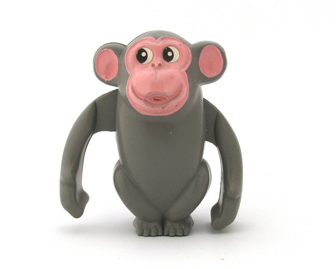 Mechanical Wind-up Monkey Vintage Soviet Plastic Toy Funny | Etsy