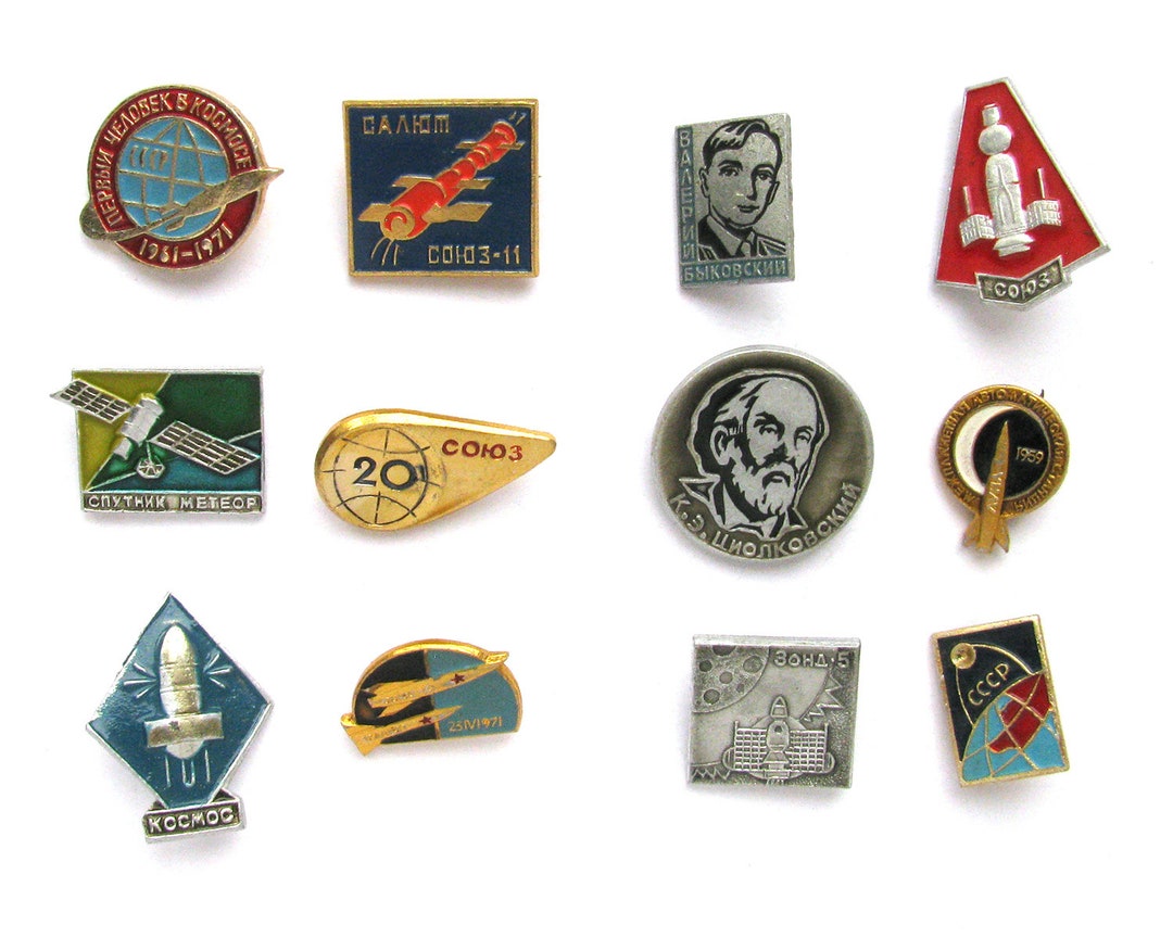 Soviet Space Pins, Badges, Pick From Set, Vostok, Soyuz, Vintage ...