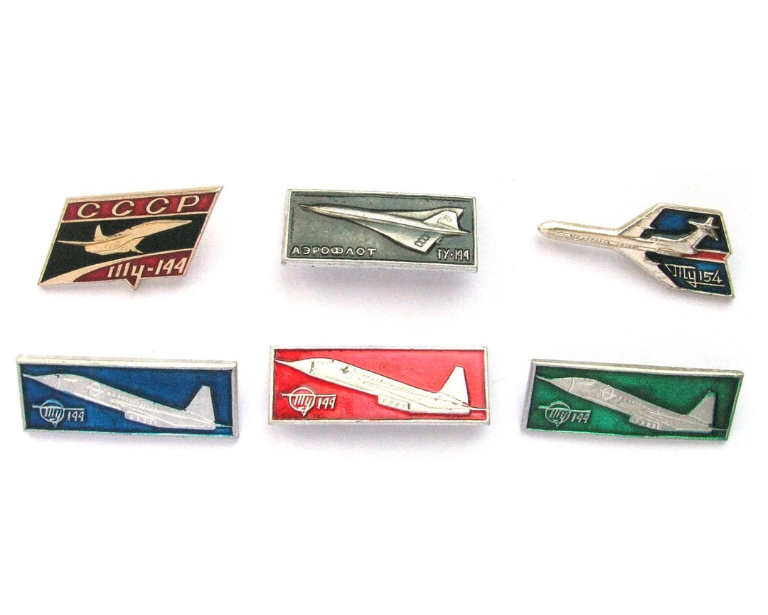 Aviation Pin, Plane, Aircraft, Pick From Set, TU 144, Transport ...