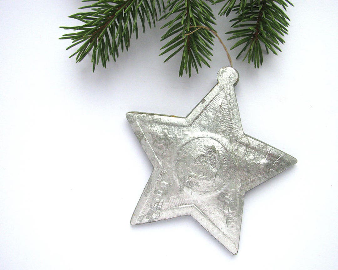 Soviet Christmas Tree Ornament, USSR Star, Hammer and Sickle, Cardboard ...