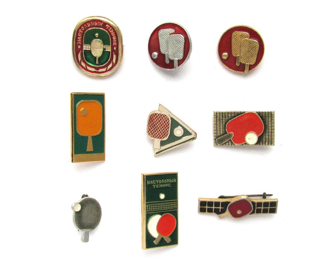 Table Tennis Pins, Sport Pins, Pick From Set, Soviet Badge, Ping Pong ...