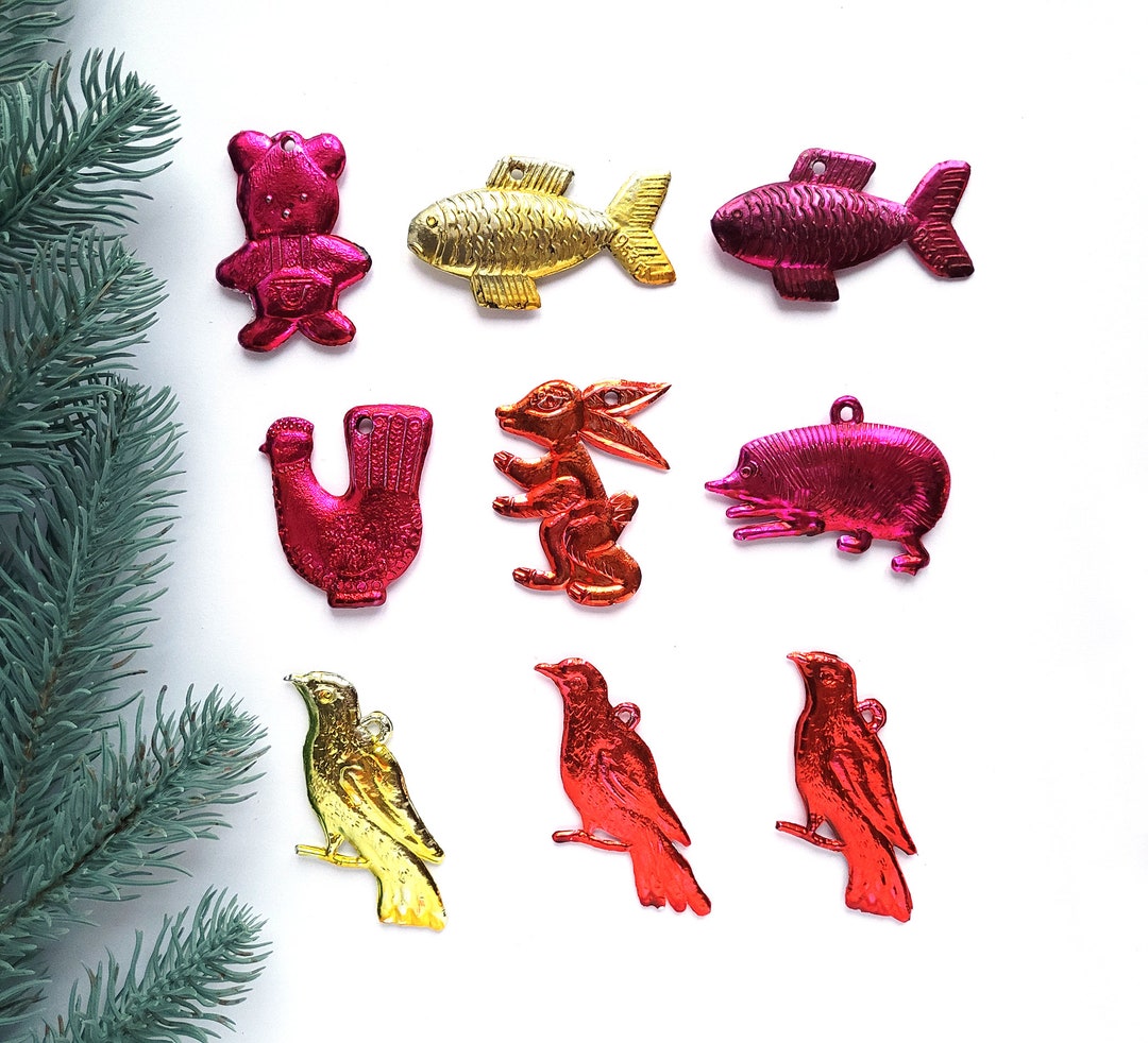 Animals, Soviet Plastic Christmas Ornaments, Soviet Christmas Tree ...