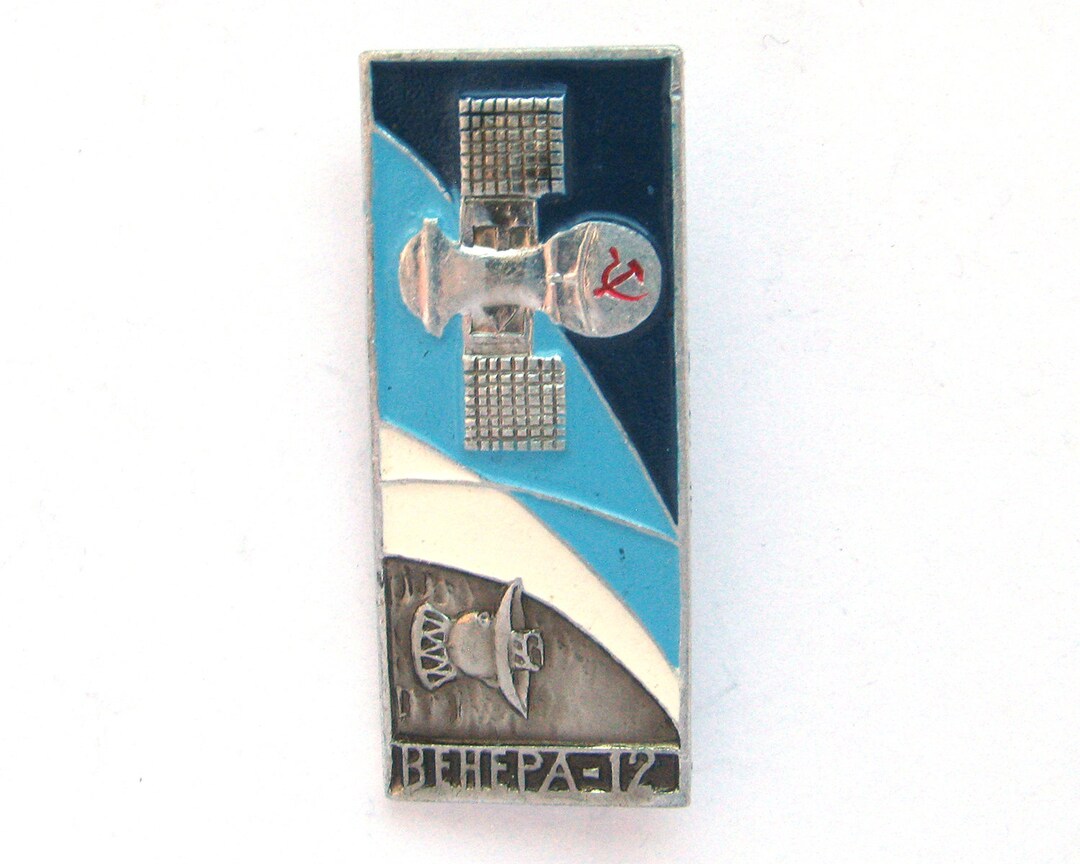 Soviet Space Pin Venera 12 Badge Venus Cosmos Venus Pin - Etsy