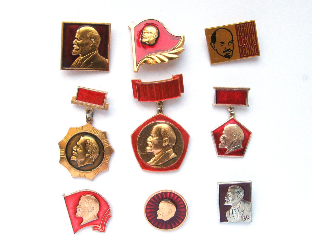 Lenin, Soviet Badges, Pick From Set, Communism, Vintage Collectible ...