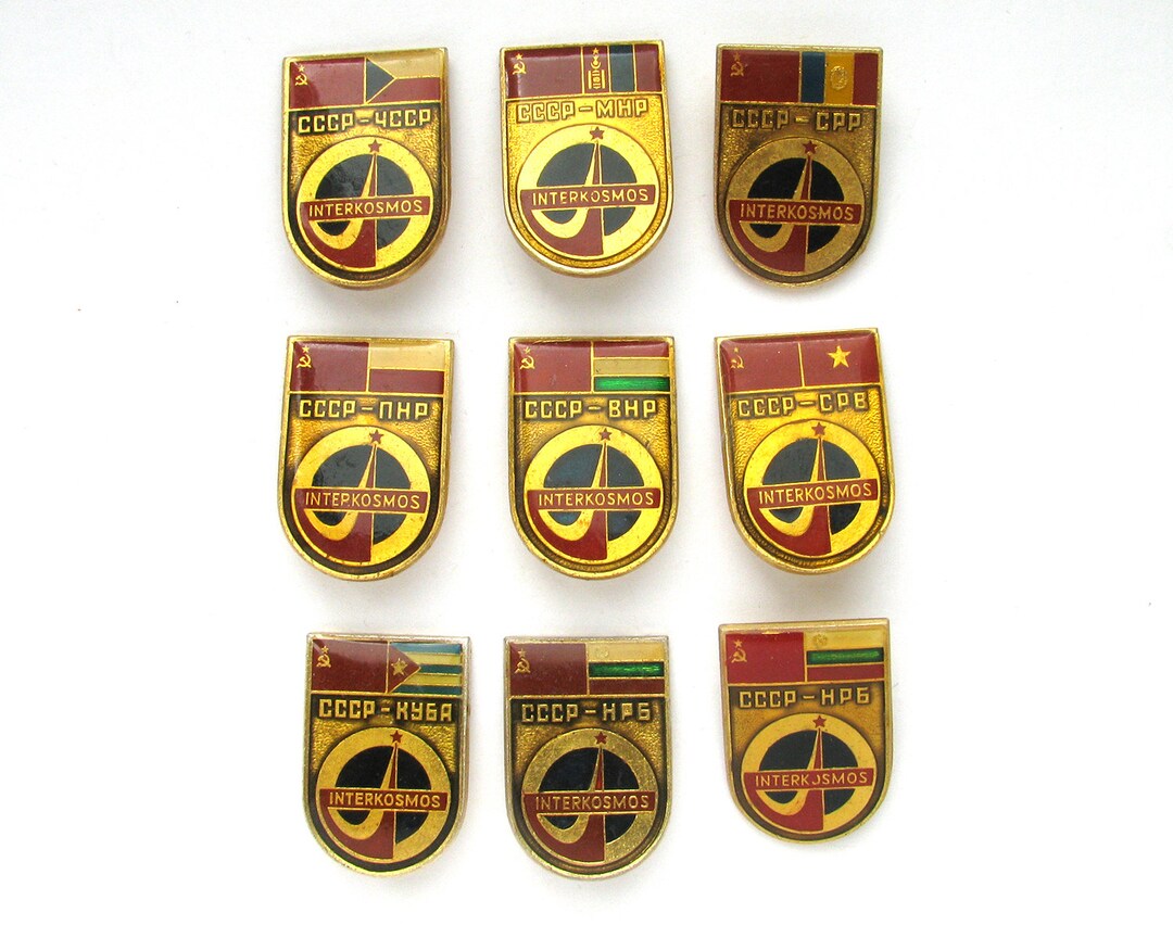 Soviet Space Pins, Badges, Pick From Set, Cosmos, Interkosmos Pin ...