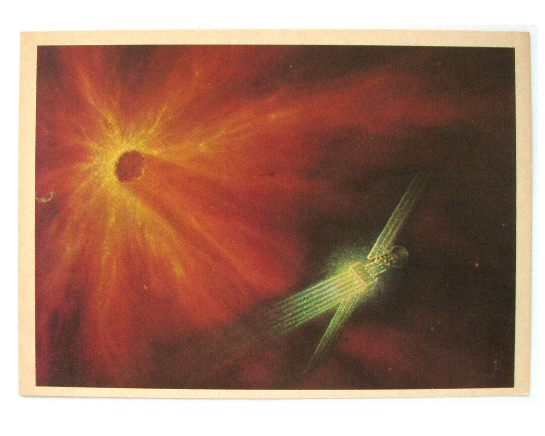 Space, Space Zond is Exploring Comet, Space Card, Space Print, Space ...