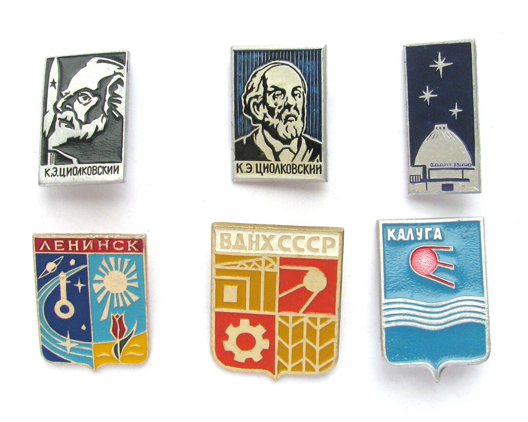 Soviet Space Pins, Pick From Set, Vintage Metal Collectible Badge ...