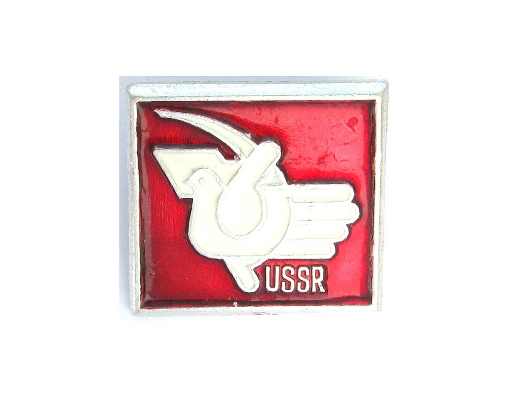 Peace, Soviet Pin, Badge, White Dove, Hammer and Sickle, Industry, Rare ...