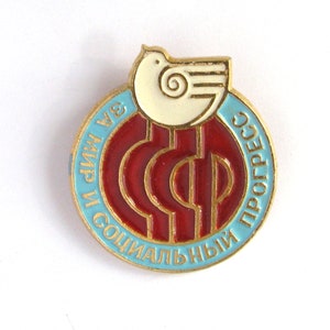 Peace, Soviet Badge, Pick From Set, White Dove, Communism, Vintage ...