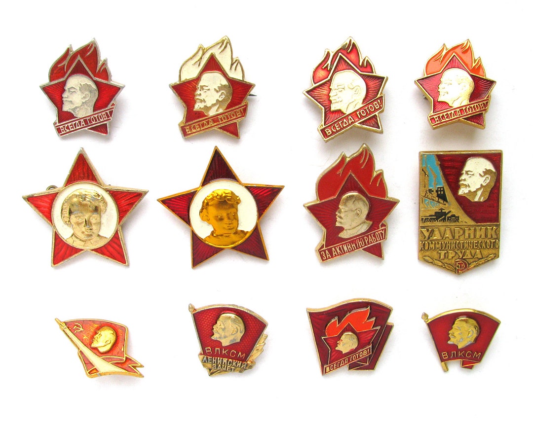 Soviet Badges, Pick From Set, Communism, Lenin, Party, Red Flag ...
