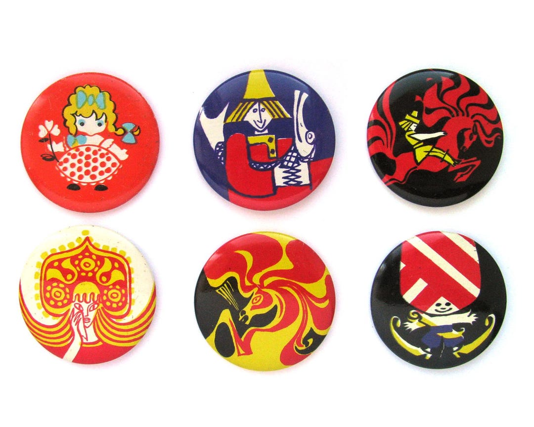 Russian Fairy Tale Pins, Cartoon Pin, Characters, Badge, Pick From Set ...