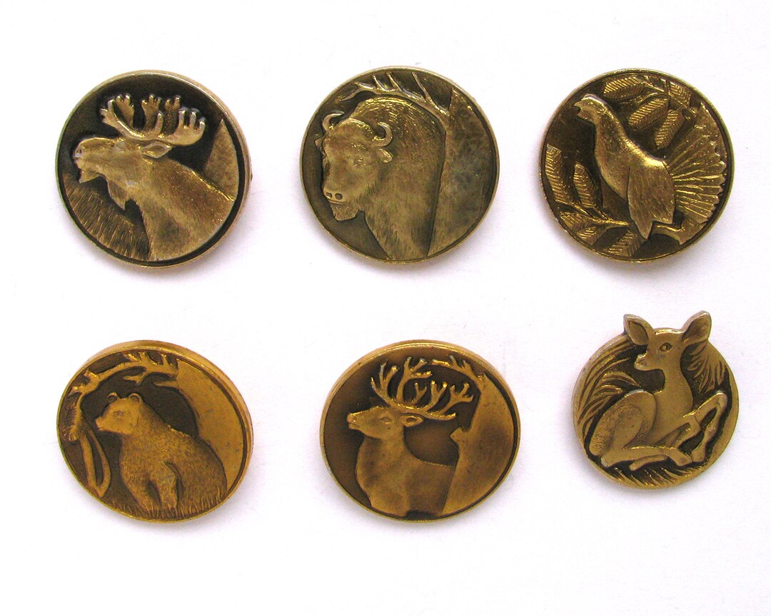 Animal Pins, Soviet Badges, Pick From Set, Elk Pin, Buffalo Pin, Deer ...