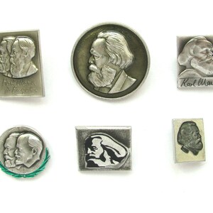 Karl Marx, Soviet Badges, Pick From Set, Communism, Lenin, Engels ...