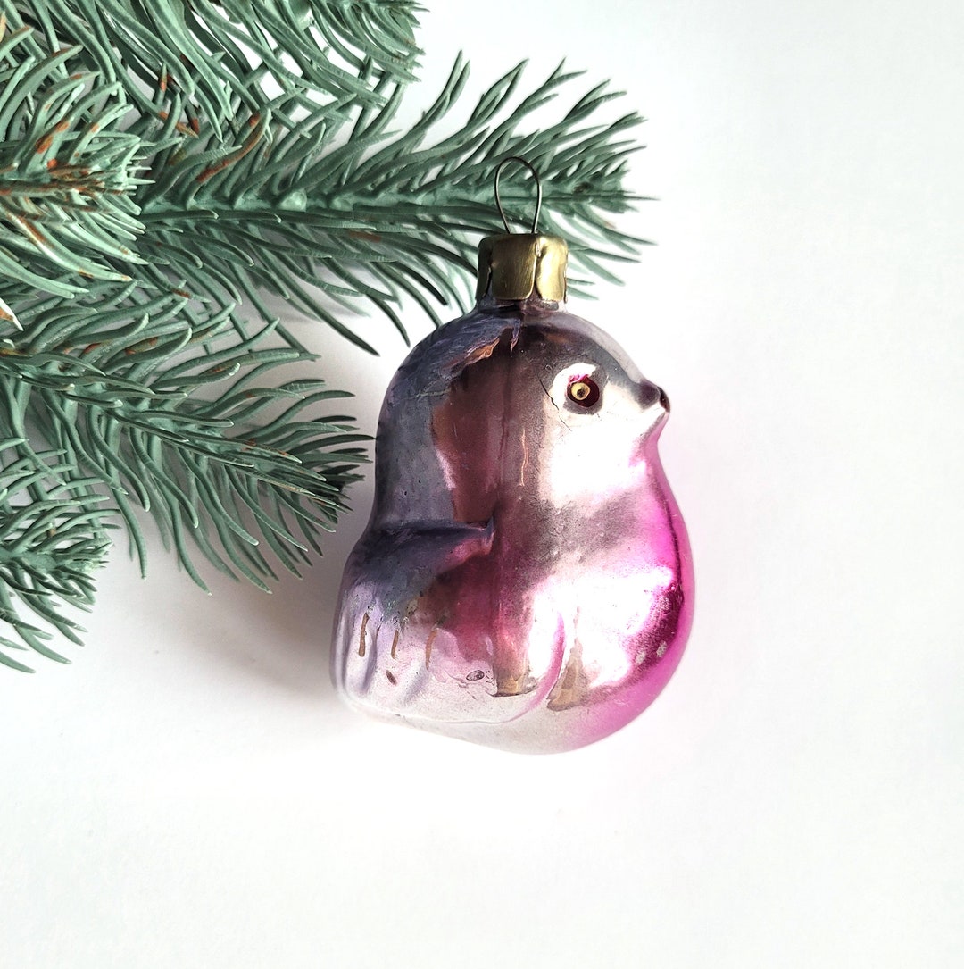 Bird, Soviet Christmas Tree Decoration, Animal, Glass Christmas ...
