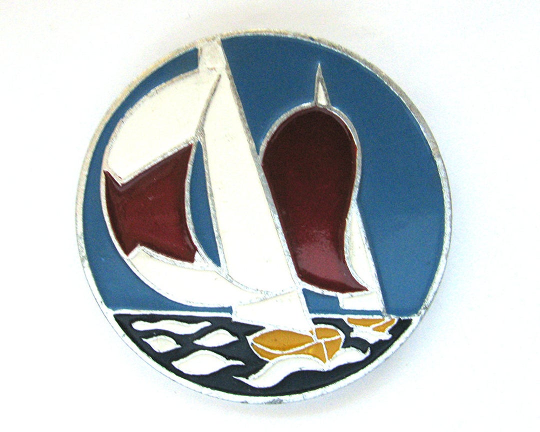 Segel Pin, Abzeichen, Sport, Boot, Vintage Metall Sammler Abzeichen ...