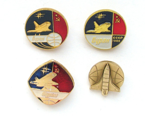Soviet Space Pins, Buran, Badge, Pick from set, Shutt… - Gem