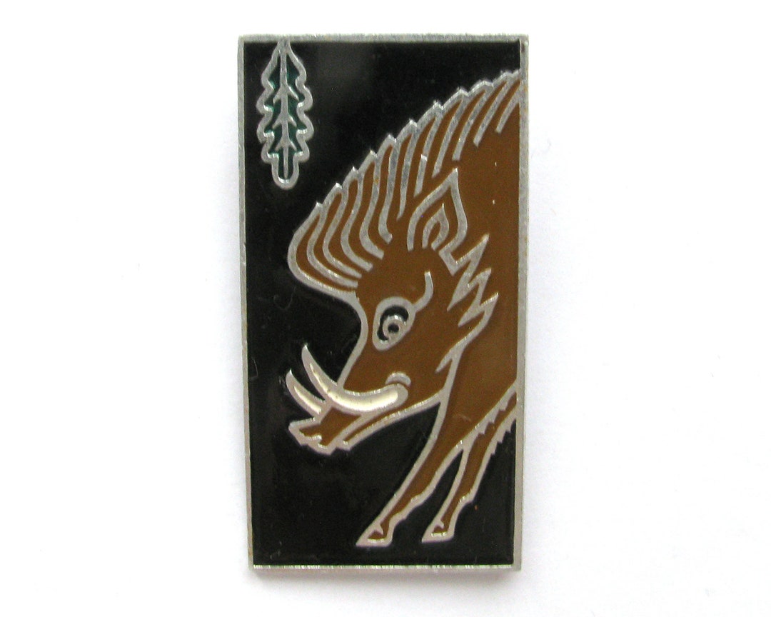 Wild Boar Year Pin, Soviet Pin, Pig, Rare, Vintage, Wild Boar Pin ...
