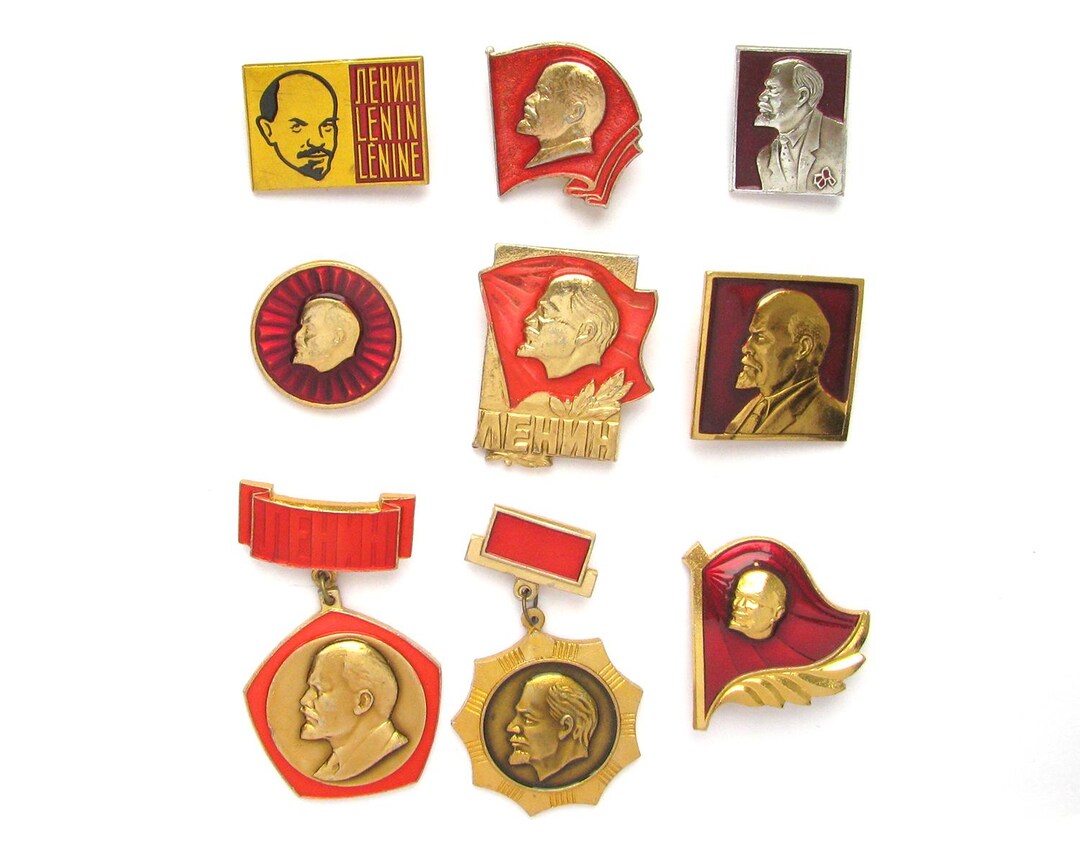 Lenin, Soviet Badges, Pick From Set, Communism, Vintage Collectible ...