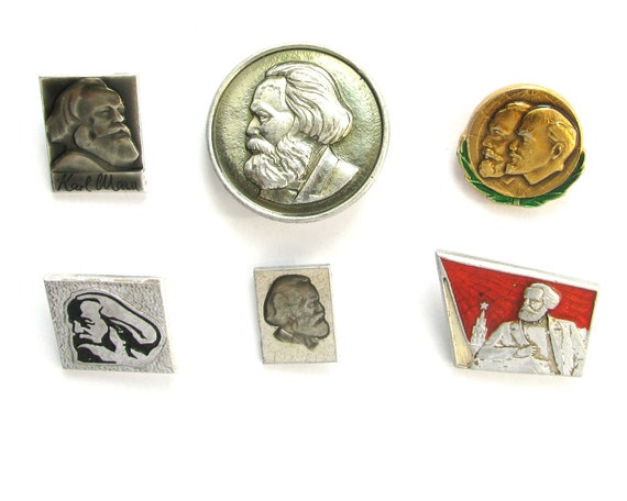 Karl Marx Pins Soviet Badges Pick From Set Communism | Etsy
