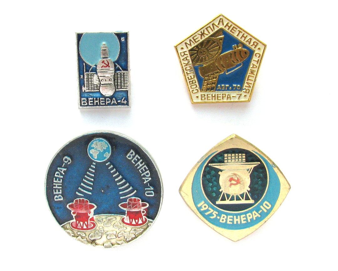 Pines espaciales soviéticos, pin Venus, insignia coleccionable vintage ...