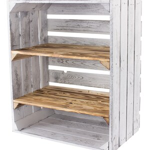 New Vintage Box in Grey Upright With 2 Flamed Center Boards - Etsy