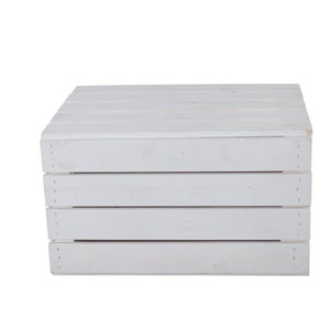 White Wooden Box With Lid NEW 48x36x28 Cm Decorative - Etsy