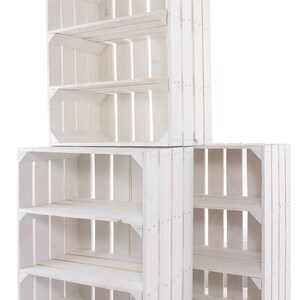 White Fruit Box Two Middle Boards NEW 50x31x61 Cm Stackable, High Fruit ...