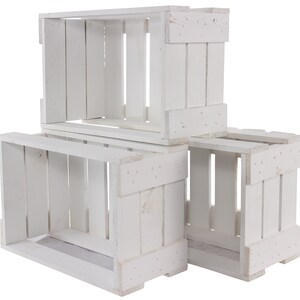 Mini Wine Box White 34cmx23cmx19cm Storage Box Wood Apple Box - Etsy